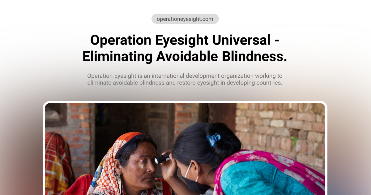 2023 Annual Report - Operation Eyesight